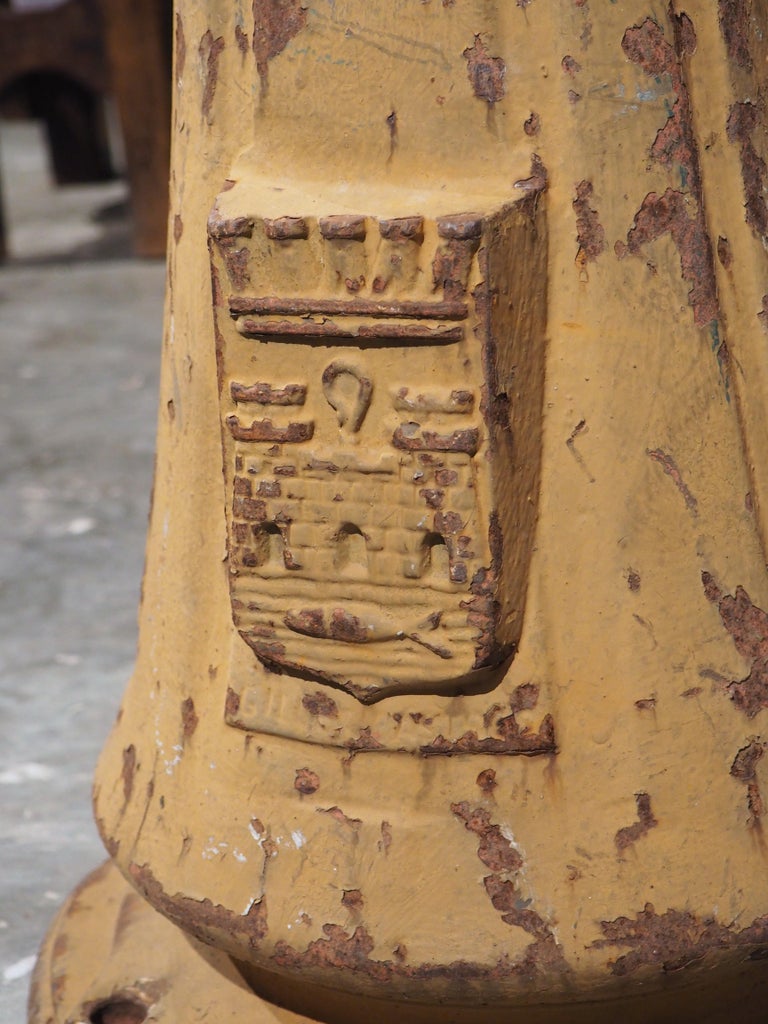 Pair of Antique Cast Iron Bollards from La Ciotat, France, Circa 1900 ...