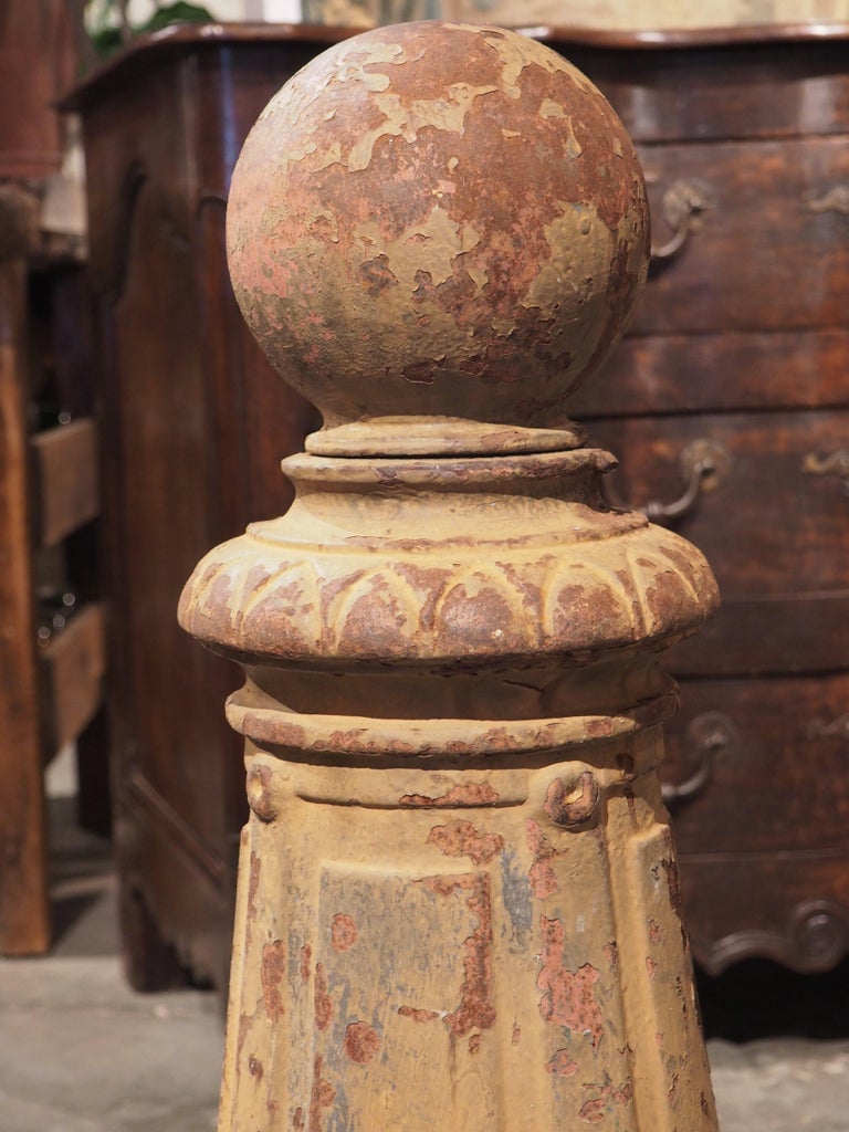 Pair of Antique Cast Iron Bollards from La Ciotat, France, Circa 1900 ...