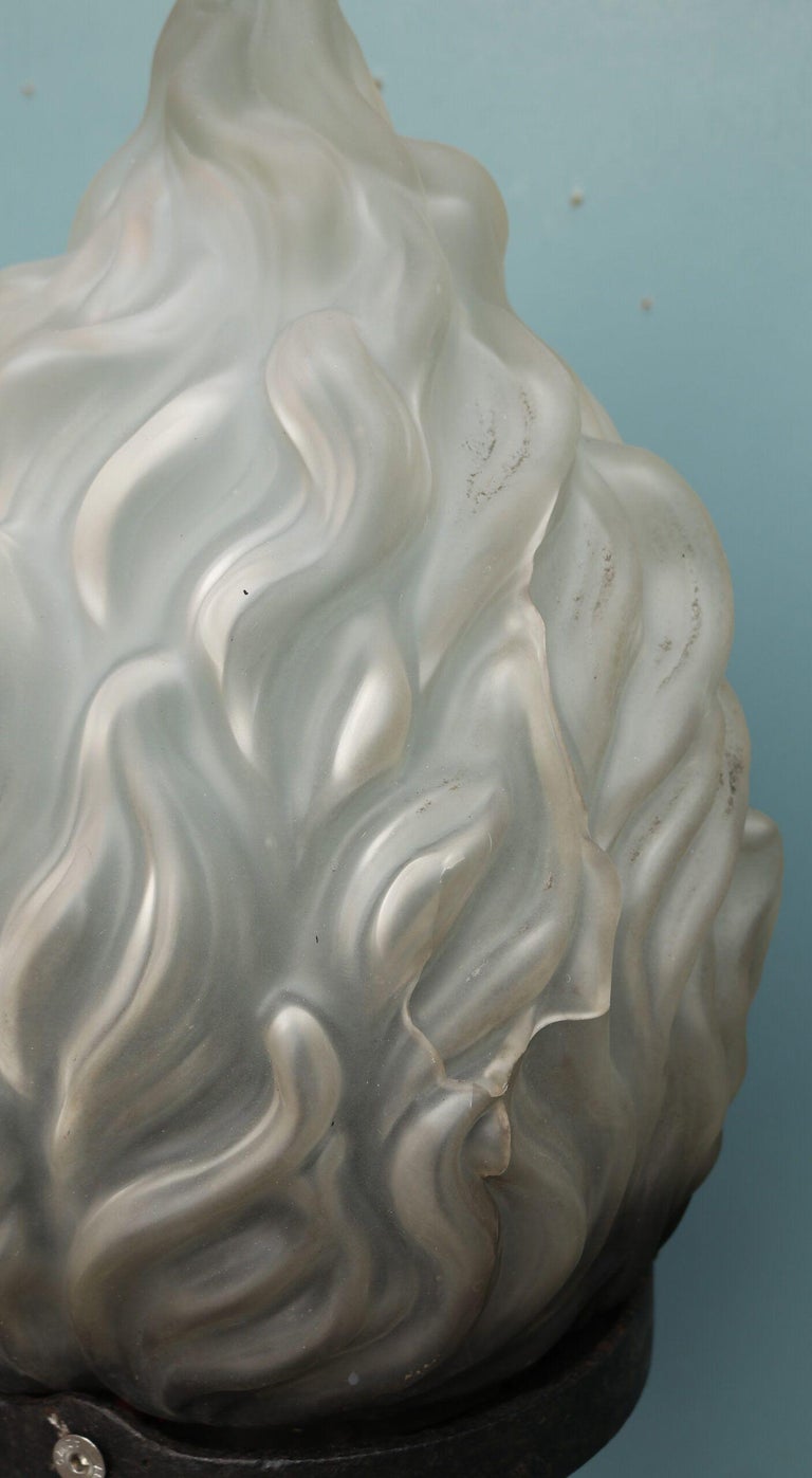 Pair of Antique Cast Iron Outside Lights For Sale at 1stDibs