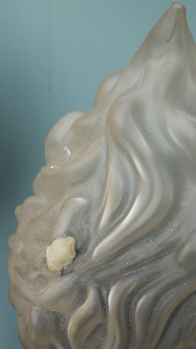 Pair of Antique Cast Iron Outside Lights For Sale at 1stDibs