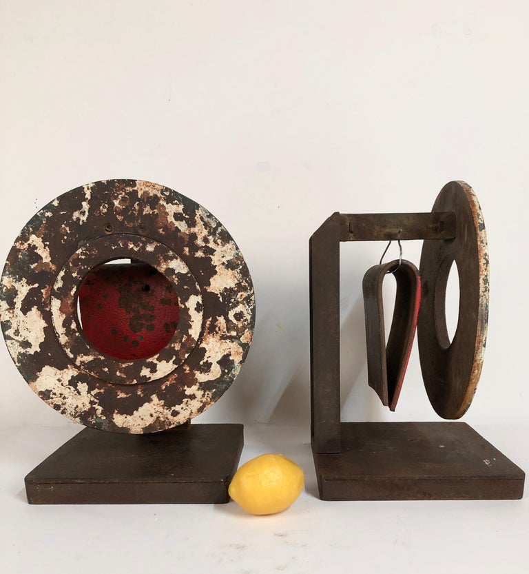 Pair of Antique Cast Iron Shooting Gallery Targets, Original Paint ...