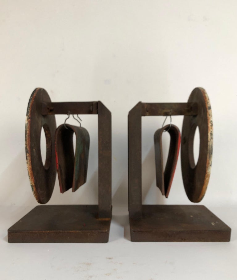 Pair of Antique Cast Iron Shooting Gallery Targets, Original Paint ...