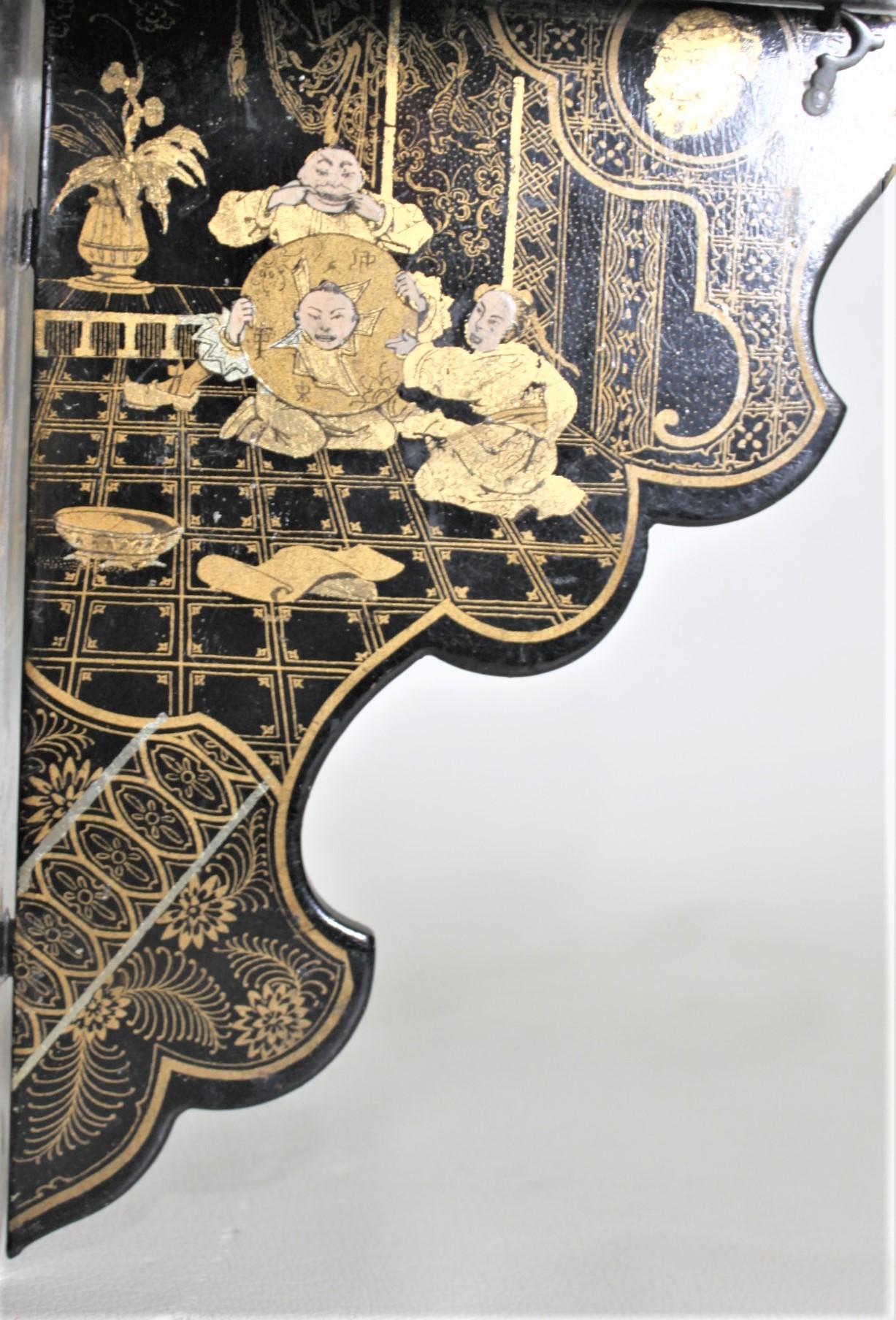 Pair of Antique Chinese Inspired Wall Shelves or Brackets with Detailed ...