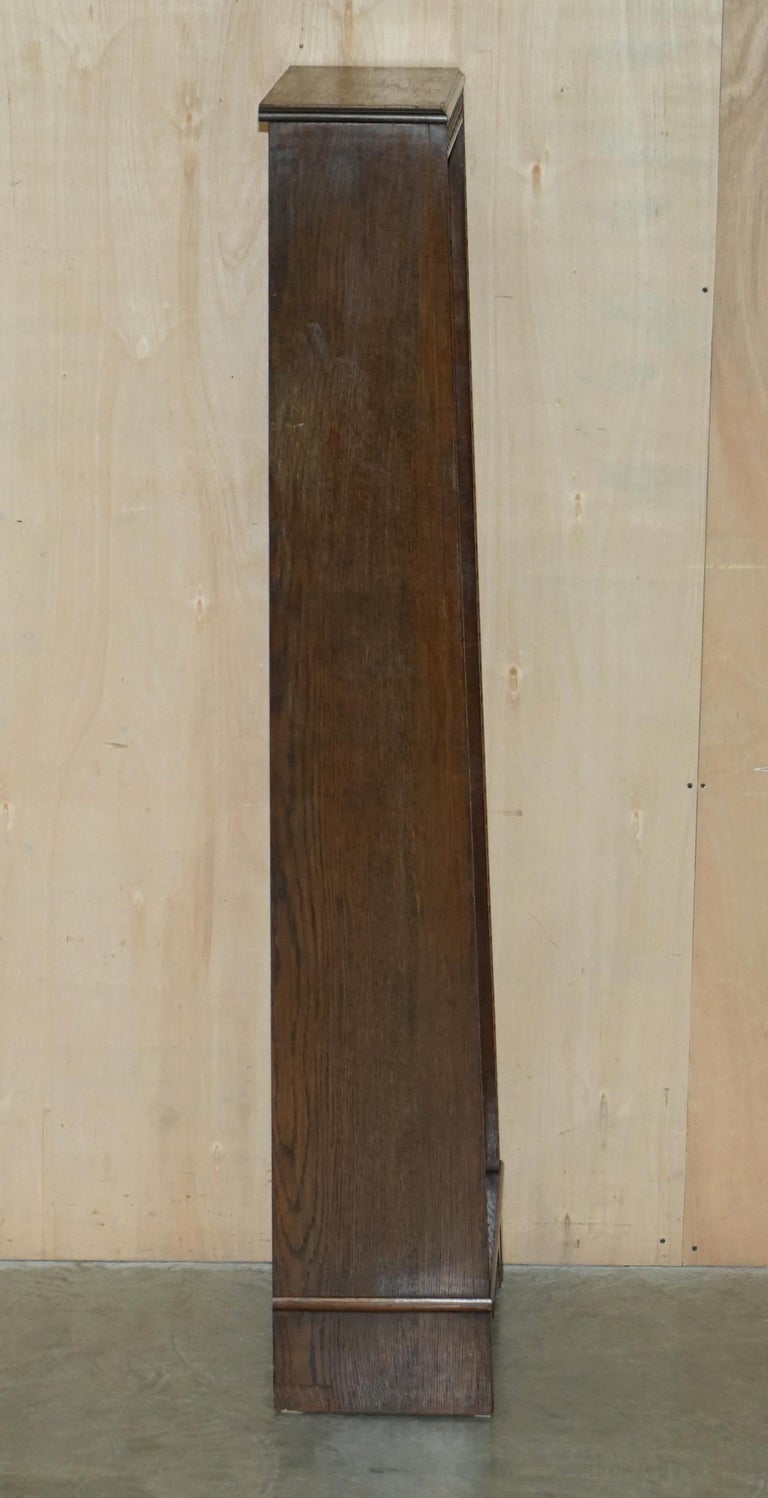 PAIR OF ANTIQUE CIRCA 1880 JACOBEAN REVIVAL TALL WATERFALL LiBRARY ...