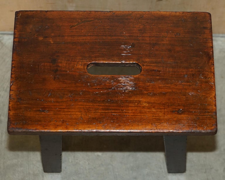 Pair of Antique Circa 1910 Milking Stools Which Make Lovely Small Side Tables For Sale at 1stDibs