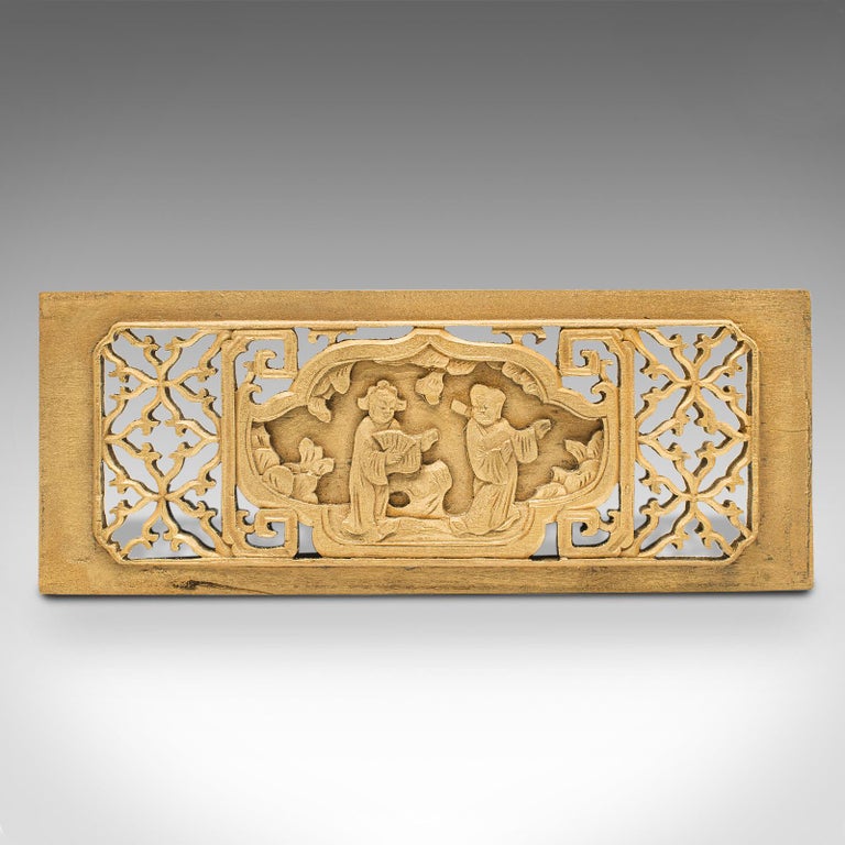 Pair of Antique Decorative Panels, Japanese, Carved Fretwork, Victorian ...