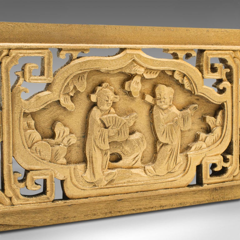 Pair of Antique Decorative Panels, Japanese, Carved Fretwork, Victorian ...