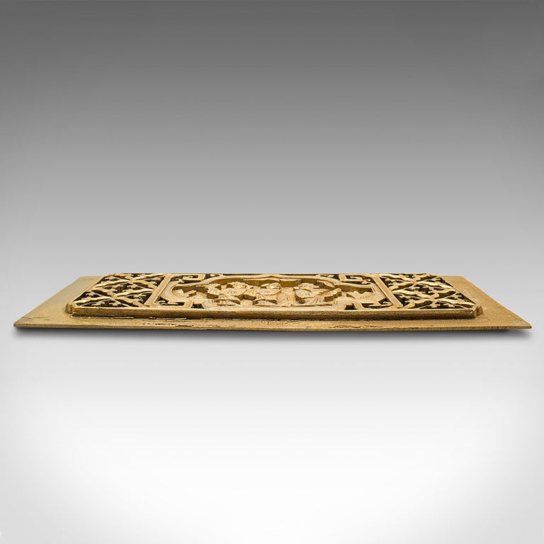 Pair of Antique Decorative Panels, Japanese, Carved Fretwork, Victorian ...