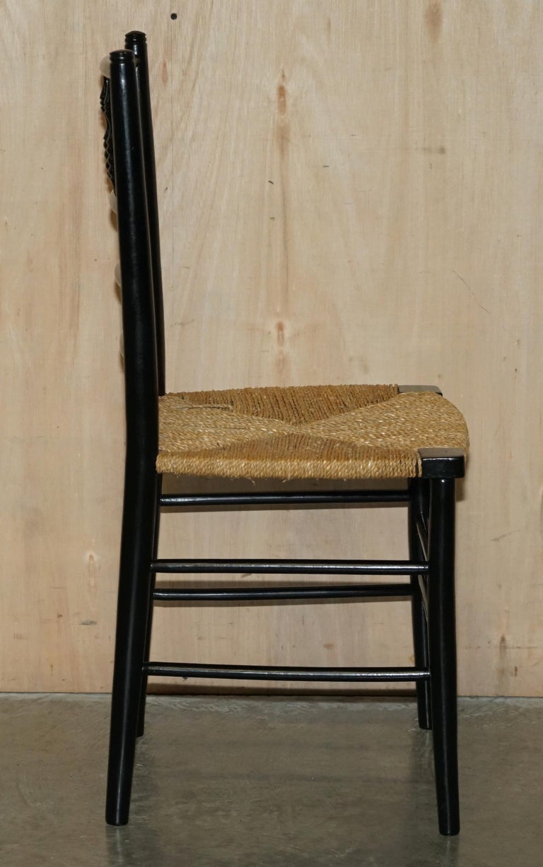 Pair of Antique Ebonised William Morris Sussex Side Chairs Seen in v&a ...