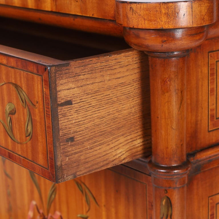 Pair of Antique English Adams Style Cabinets For Sale at 1stDibs