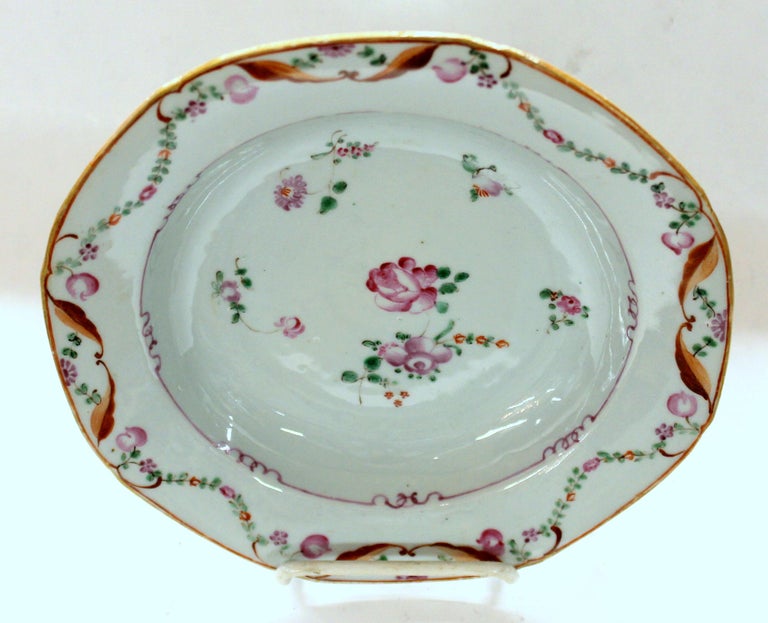 Pair of Antique English Late 18th Century "Lowestoft" Porcelain Soup ...