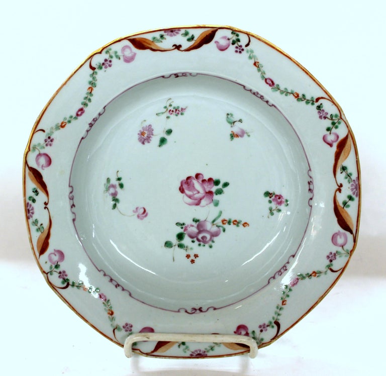 Pair of Antique English Late 18th Century "Lowestoft" Porcelain Soup ...