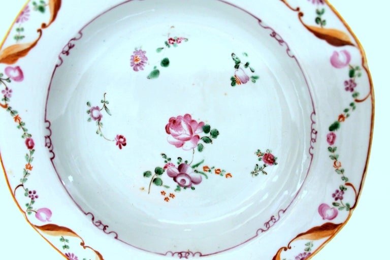 Pair of Antique English Late 18th Century "Lowestoft" Porcelain Soup ...