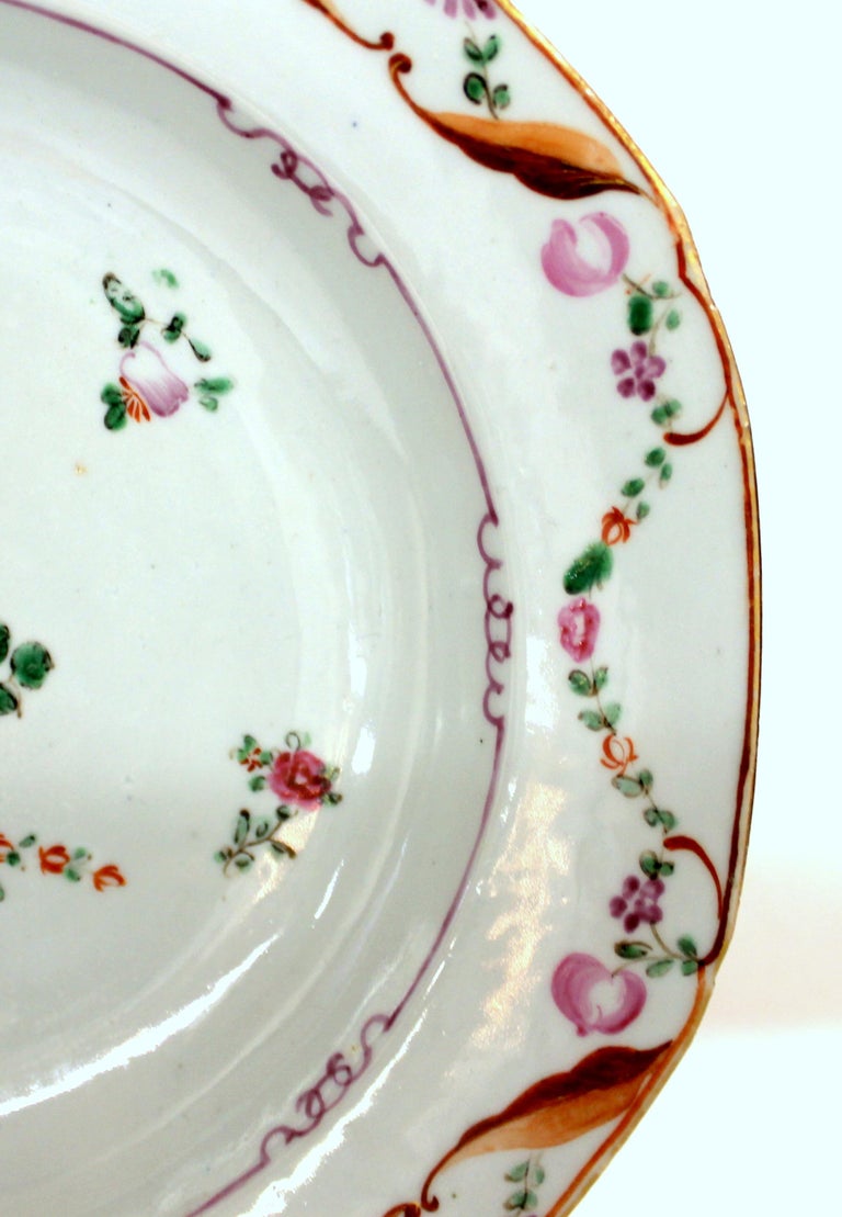 Pair of Antique English Late 18th Century "Lowestoft" Porcelain Soup ...