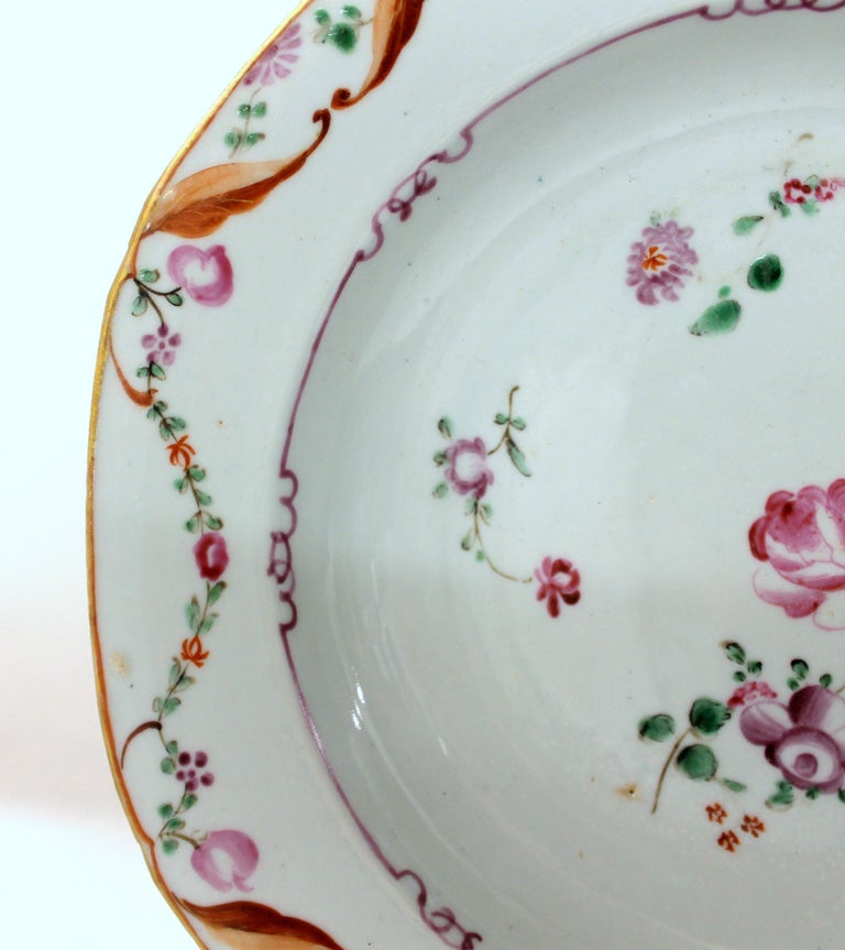 Pair of Antique English Late 18th Century "Lowestoft" Porcelain Soup ...