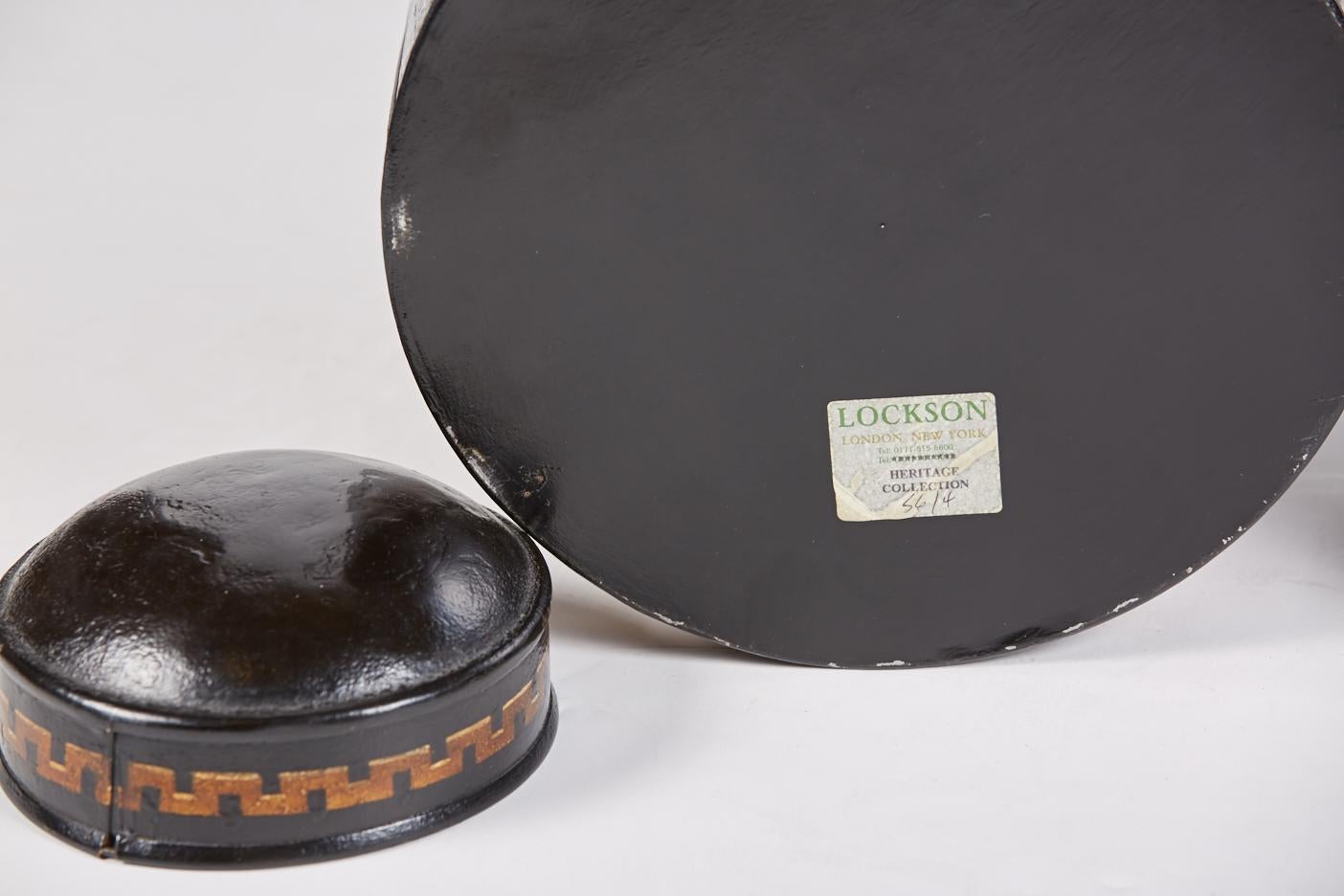 Pair of Antique English Tole Tea Canisters by Parnall and Sons, Ltd. at ...