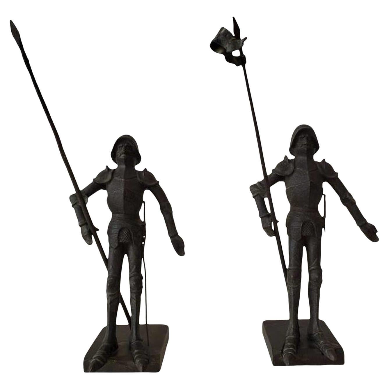 Pair of Medieval Knight Bookends at 1stDibs