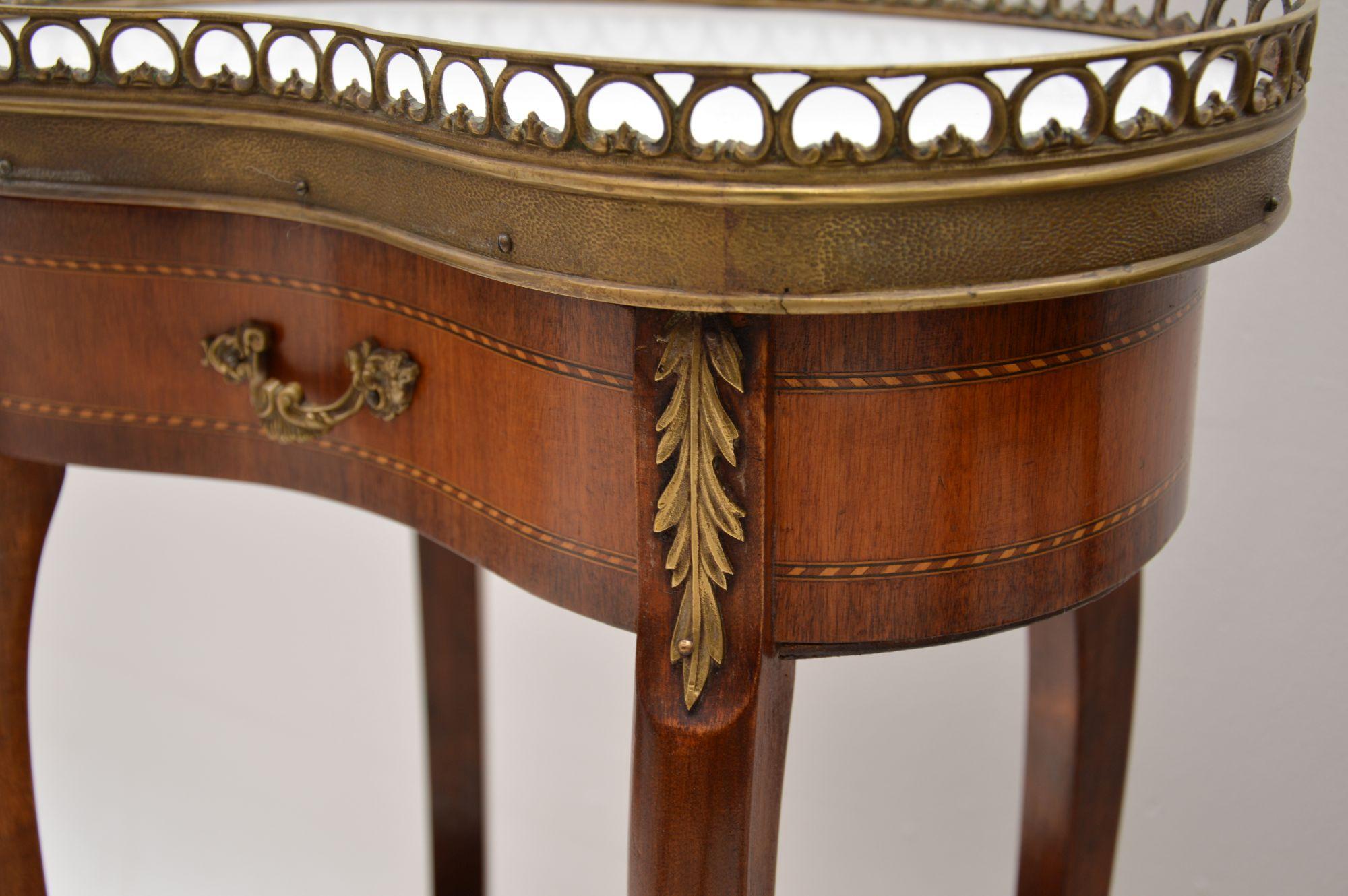 Pair of Antique French Marble-Top Kidney Side Tables at 1stDibs ...