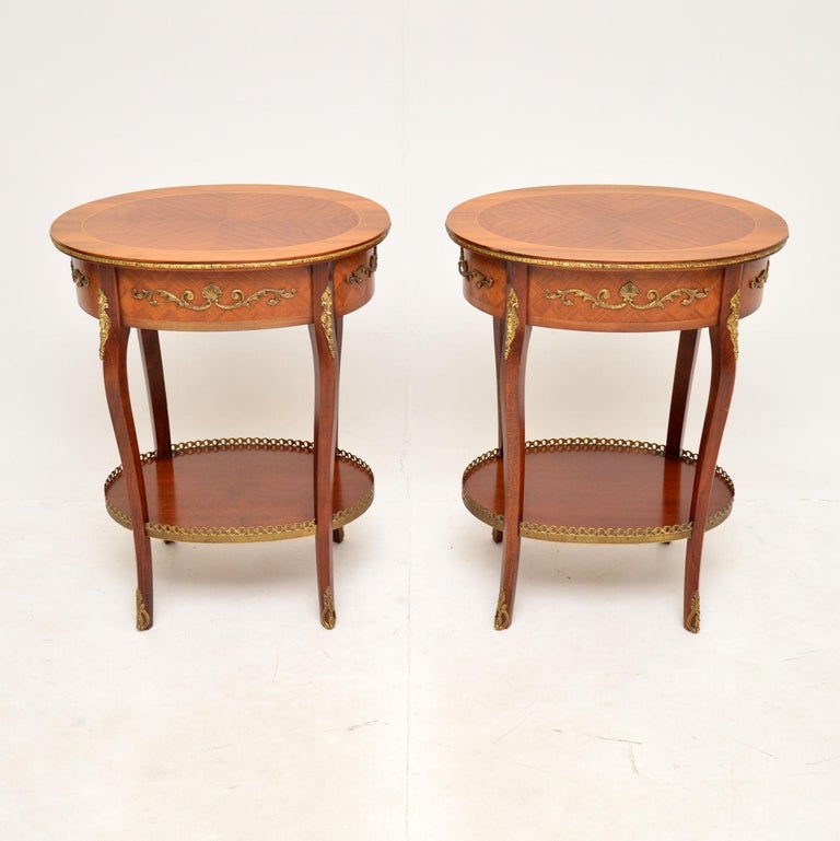 Pair of Antique French Side Tables For Sale at 1stDibs