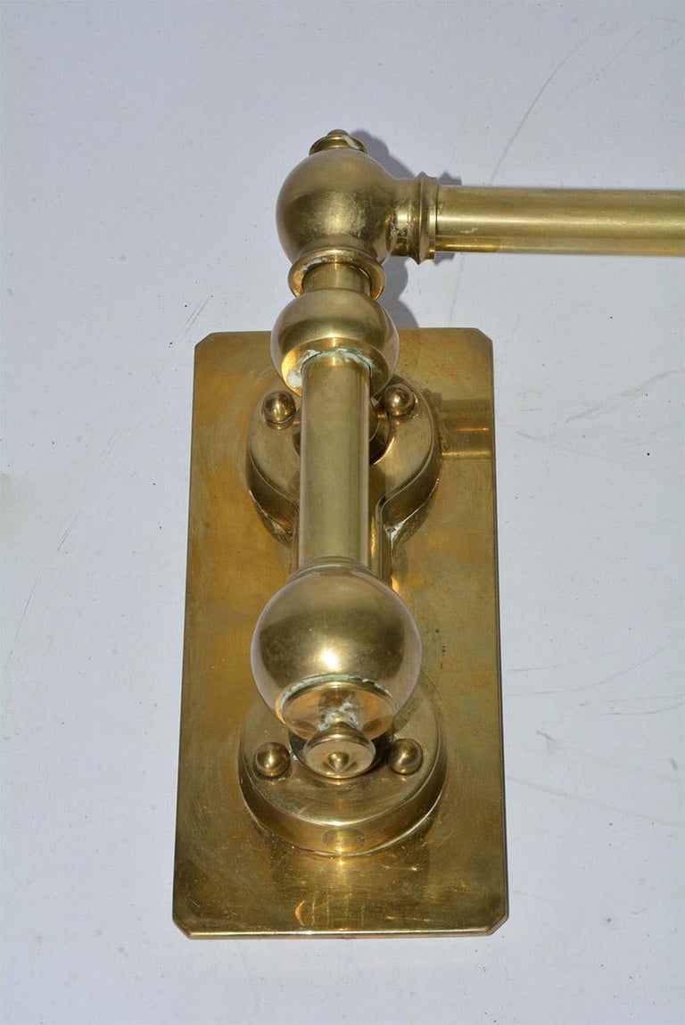 Pair of Antique French Swing Arm Wall Lamp at 1stDibs