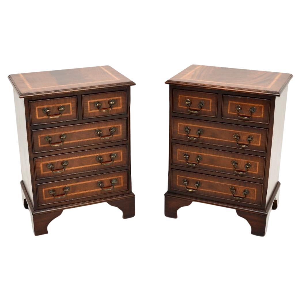 Pair of Antique French Louis XV Style Bedside Chests For Sale at 1stDibs