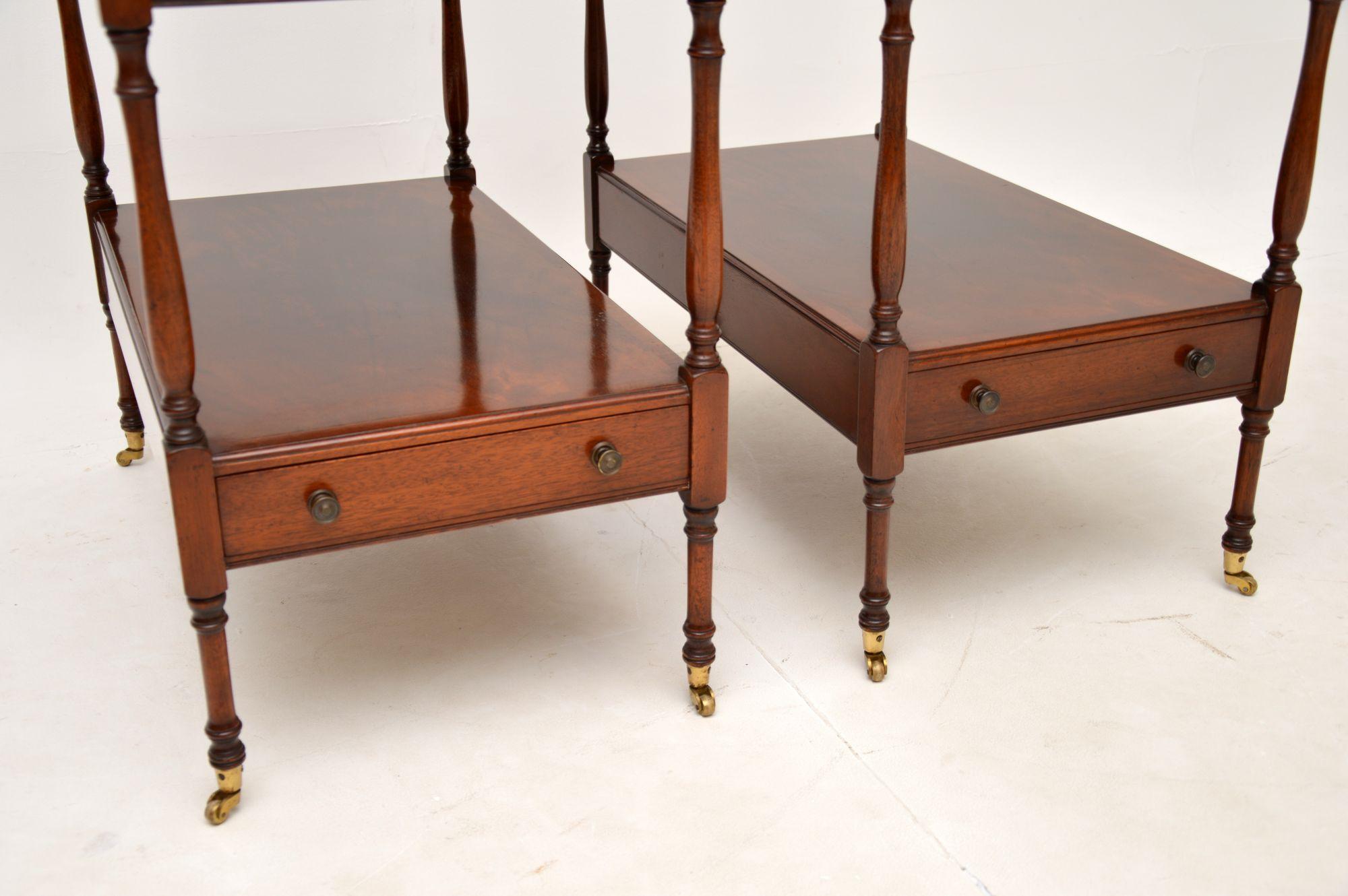 Pair of Antique Georgian Style Side Tables at 1stDibs