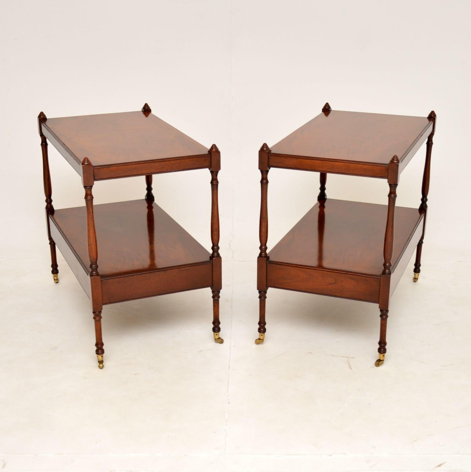 Pair of Antique Georgian Style Side Tables at 1stDibs