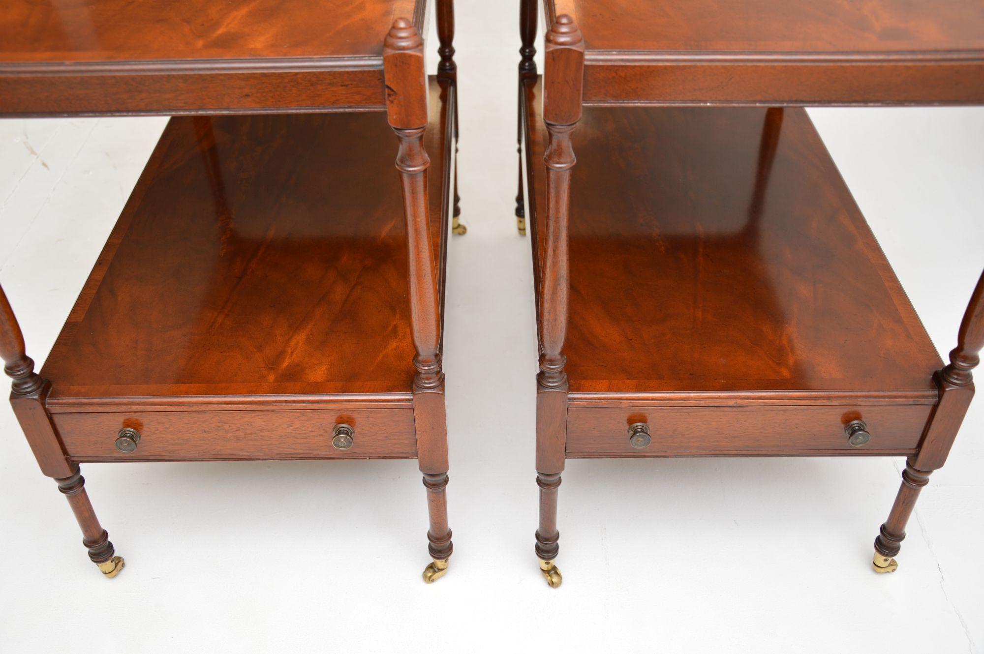 Pair of Antique Georgian Style Side Tables at 1stDibs