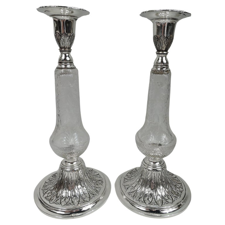 Pair of Antique Gorham American Edwardian Classical Candlesticks For ...
