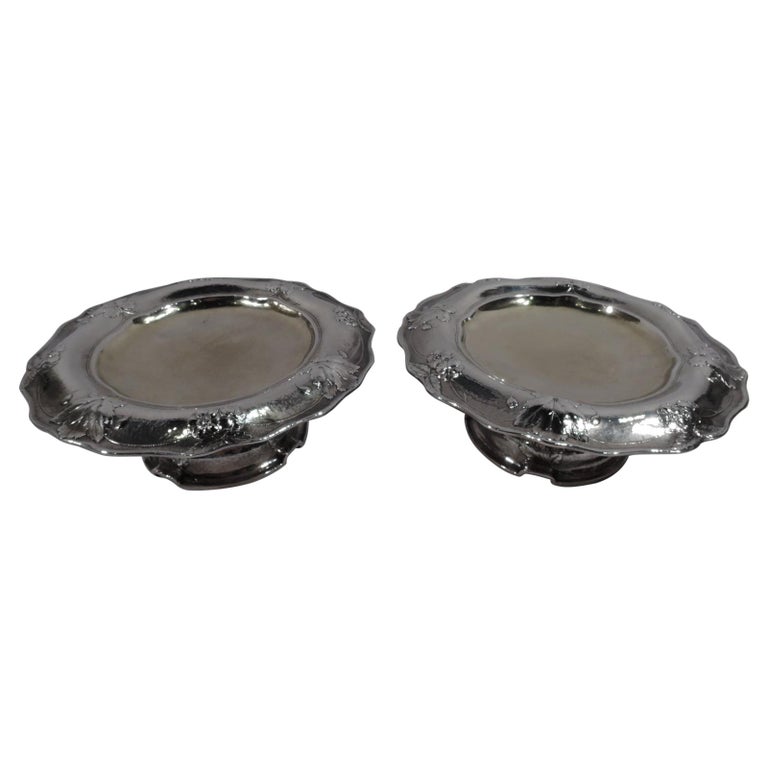 Pair of Antique Gorham Martele Silver Compotes Signed Codman 1909 For ...