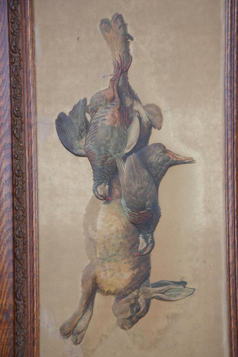 Pair of Antique Hunting Prints of Game at 1stDibs