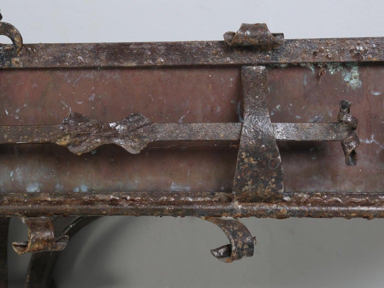 Pair of Antique Italian Copper and Steel Window Boxes, 2 Pairs ...