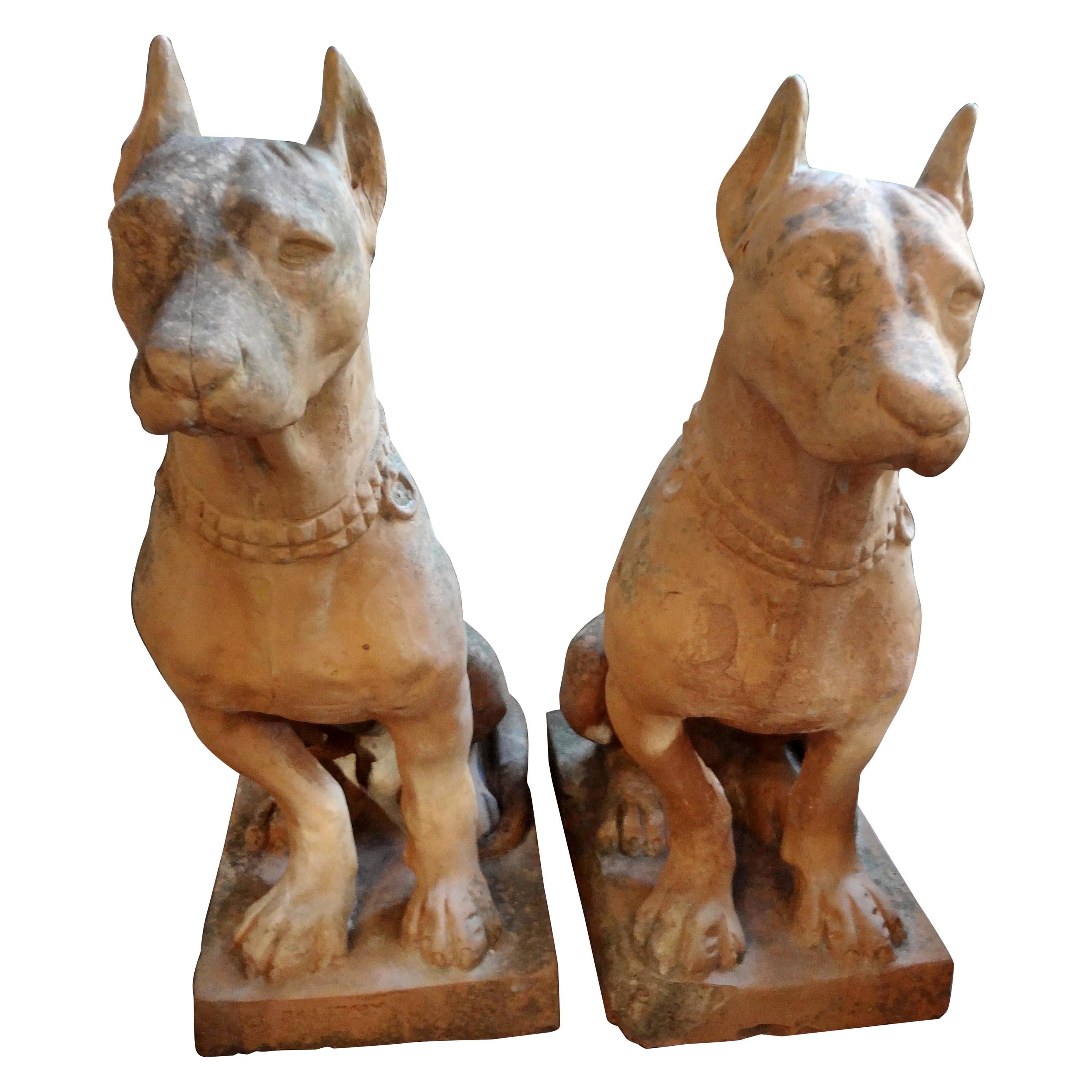 Pair of Antique French Style Sphinx from Holland at 1stdibs