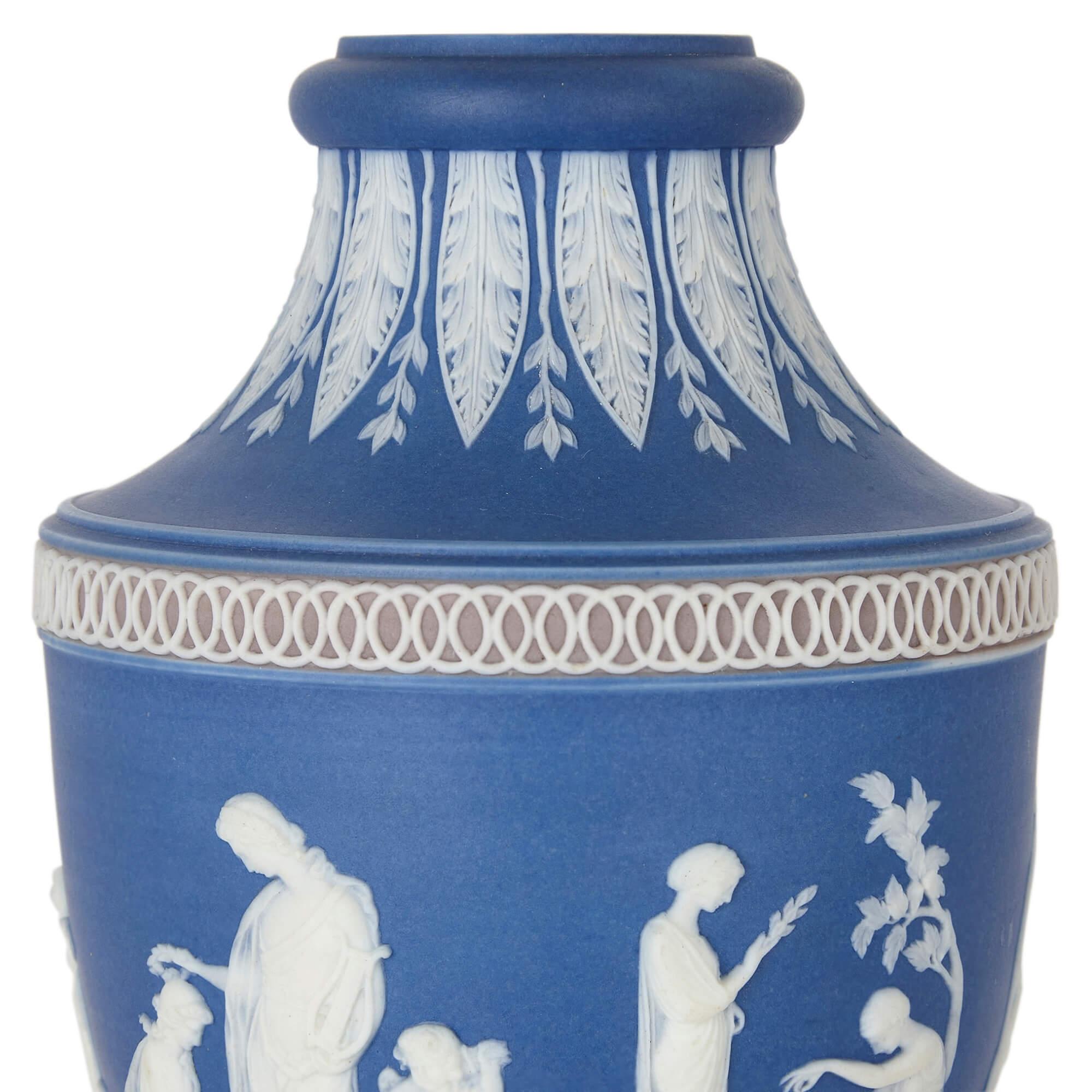 Pair of Antique Jasperware Vases by Adams Pottery, circa 1780 For Sale ...