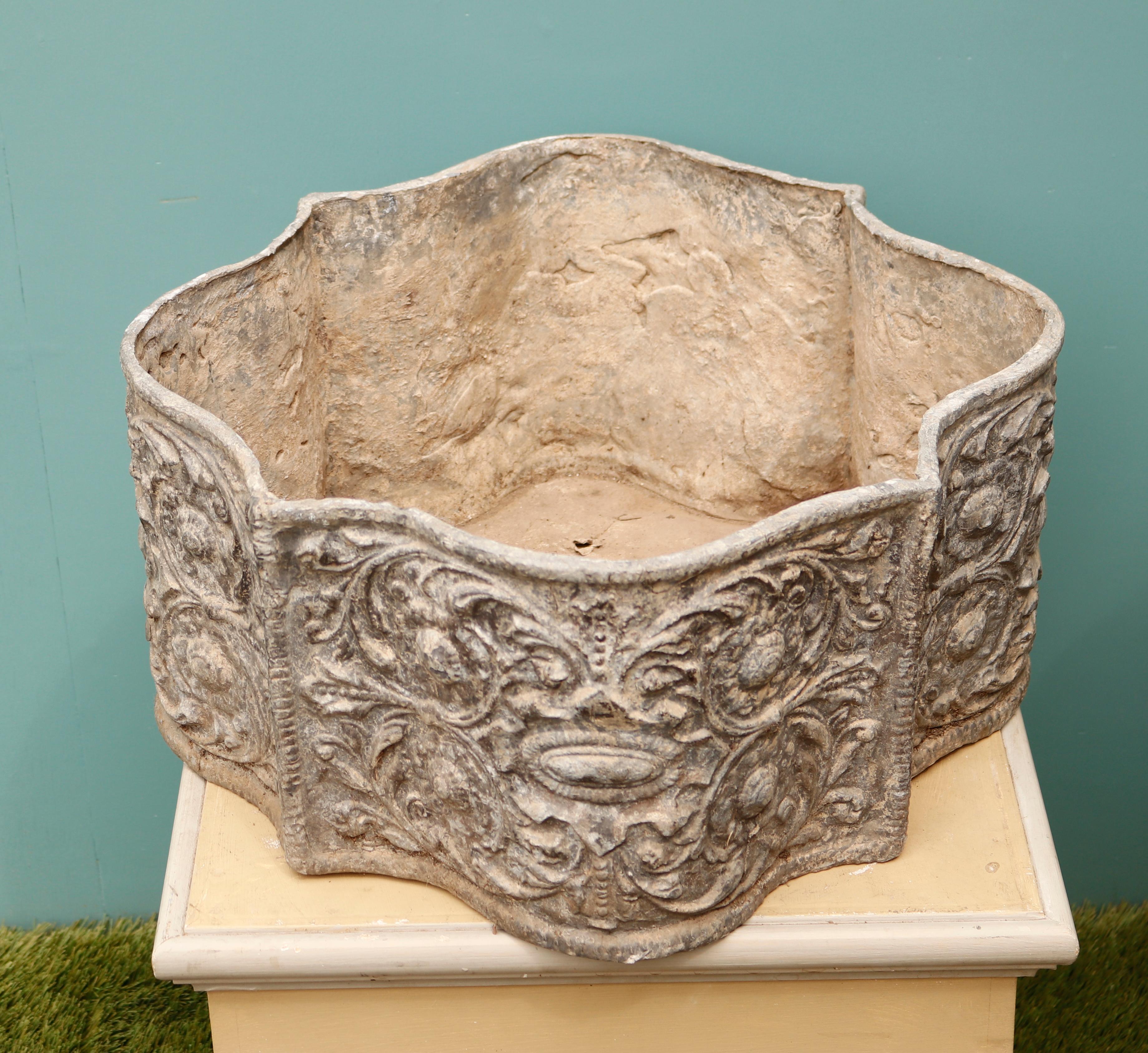Pair of Antique Lead Planters For Sale at 1stDibs