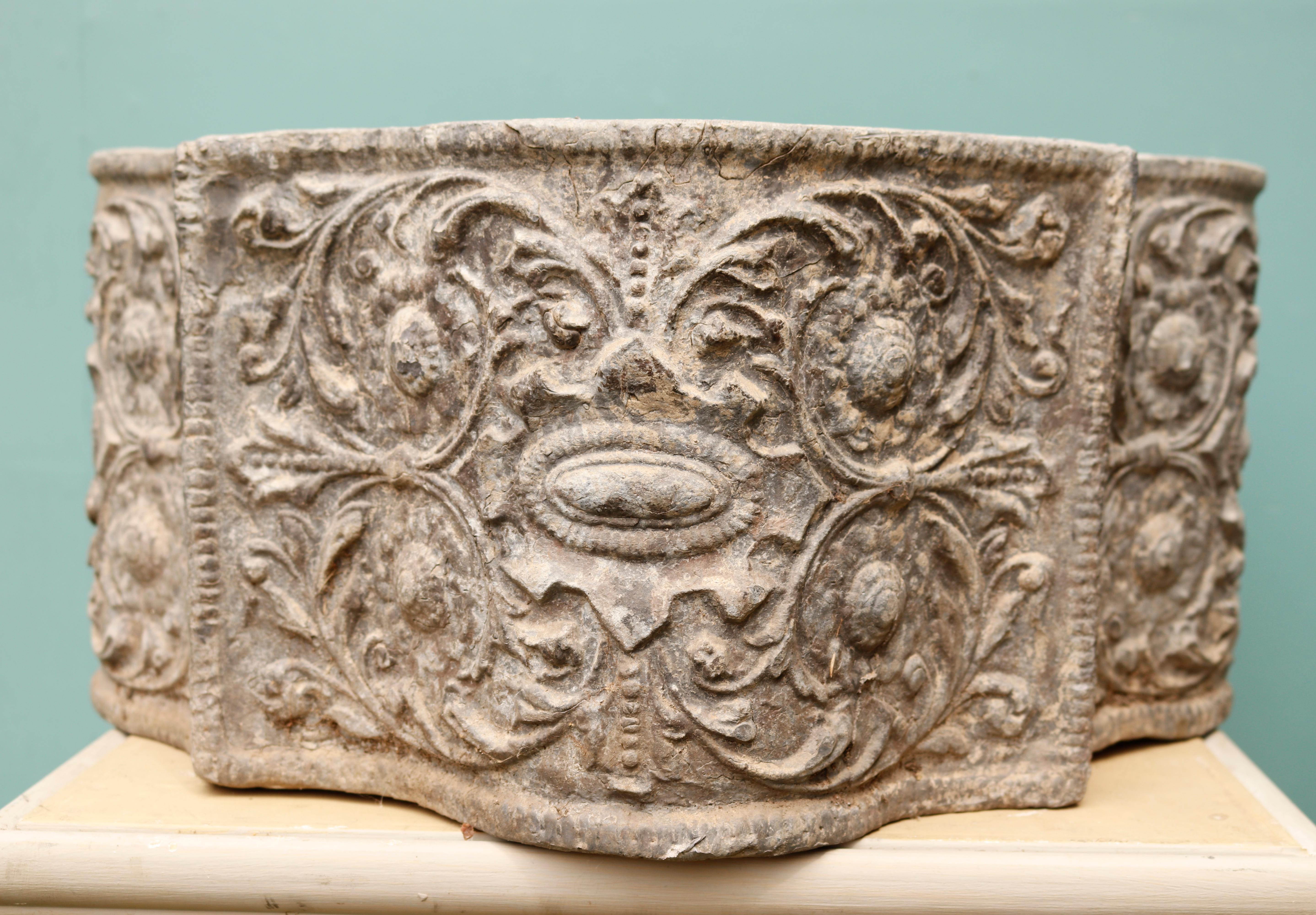 Pair of Antique Lead Planters For Sale at 1stDibs