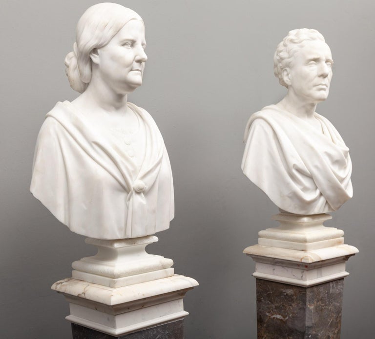 Pair of Antique Marble Busts For Sale at 1stDibs | marble busts for ...