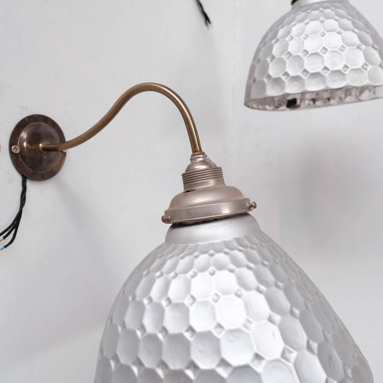 Pair of Antique Mercury Glass Wall Lights For Sale at 1stDibs