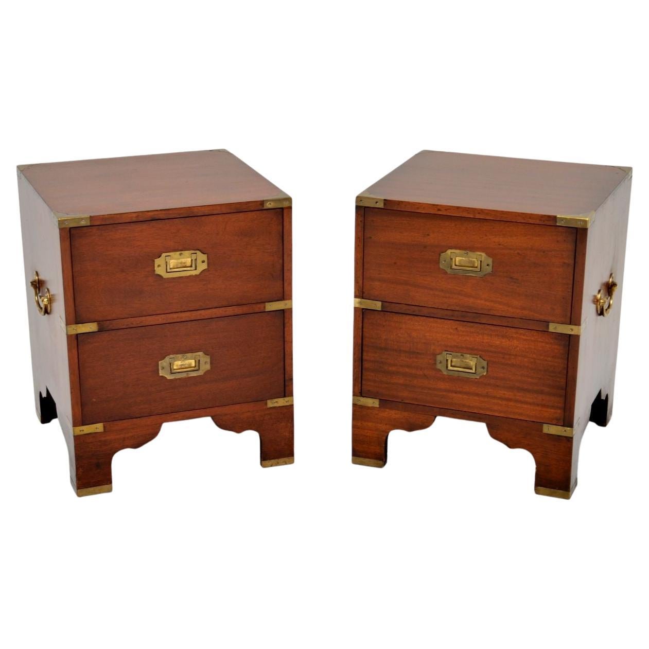 Antique Military Campaign Style Side Table / Telephone Bench at 1stDibs ...