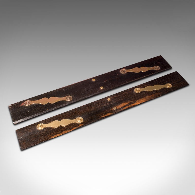 Pair of Antique Parallel Rulers, English, Coromandel, Draughtsman's ...