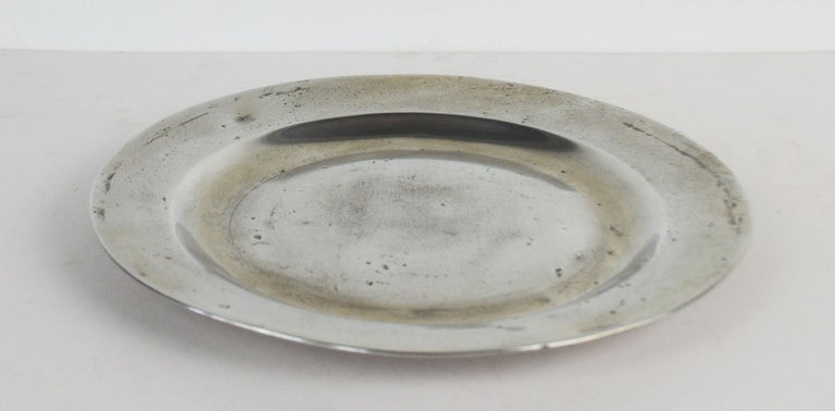 Pair of Antique Polished Pewter Plates, English, 18th Century For Sale ...
