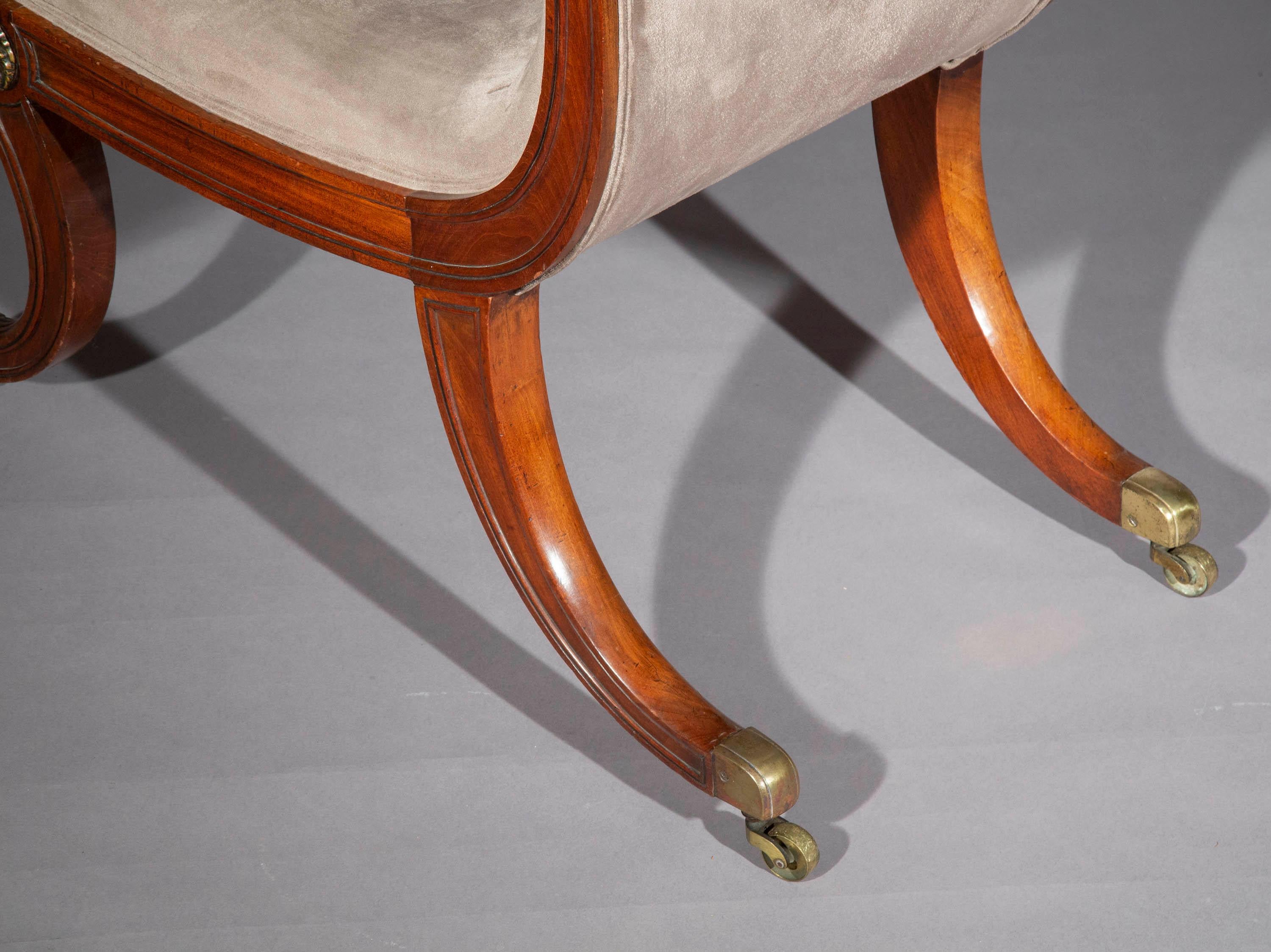 Pair of Antique Regency Klismos Chairs, Designed by Thomas Hope For ...