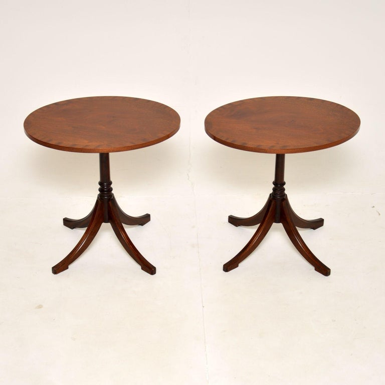 Pair of Antique Regency Style Side Tables For Sale at 1stDibs