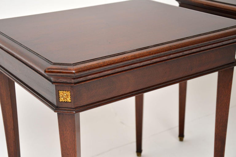 Pair of Antique Sheraton Style Side Tables at 1stDibs | pair of antique side tables, sheraton ...