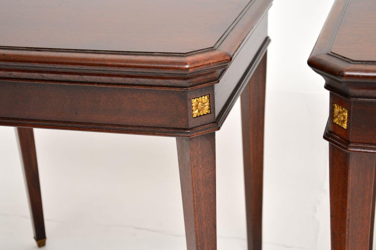 Pair of Antique Sheraton Style Side Tables at 1stDibs | pair of antique side tables, sheraton ...