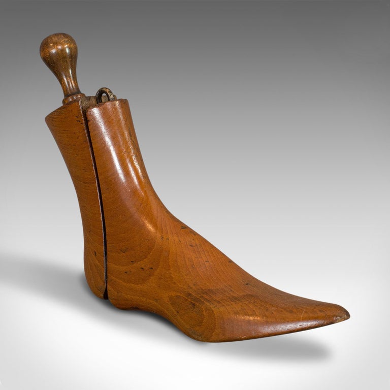 Pair of Antique Shoe Lasts, English, Beech, Shoemaker's Last, Edwardian ...