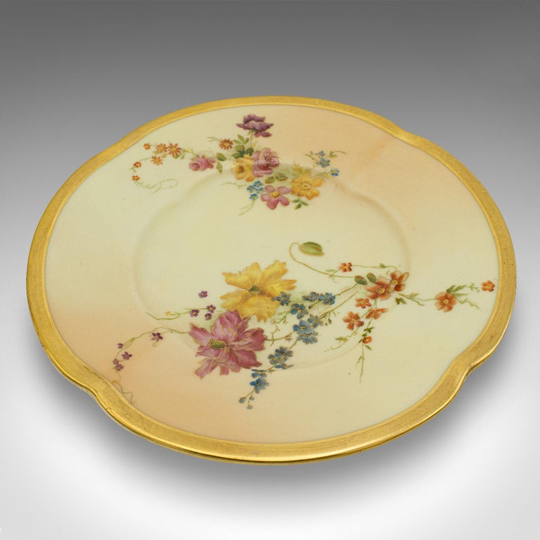 Pair of Antique Side Plates, English, Ceramic, Decorative, Saucer ...