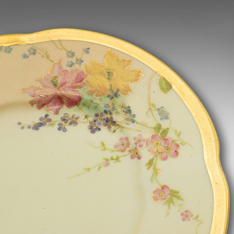 Pair of Antique Side Plates, English, Ceramic, Decorative, Saucer ...