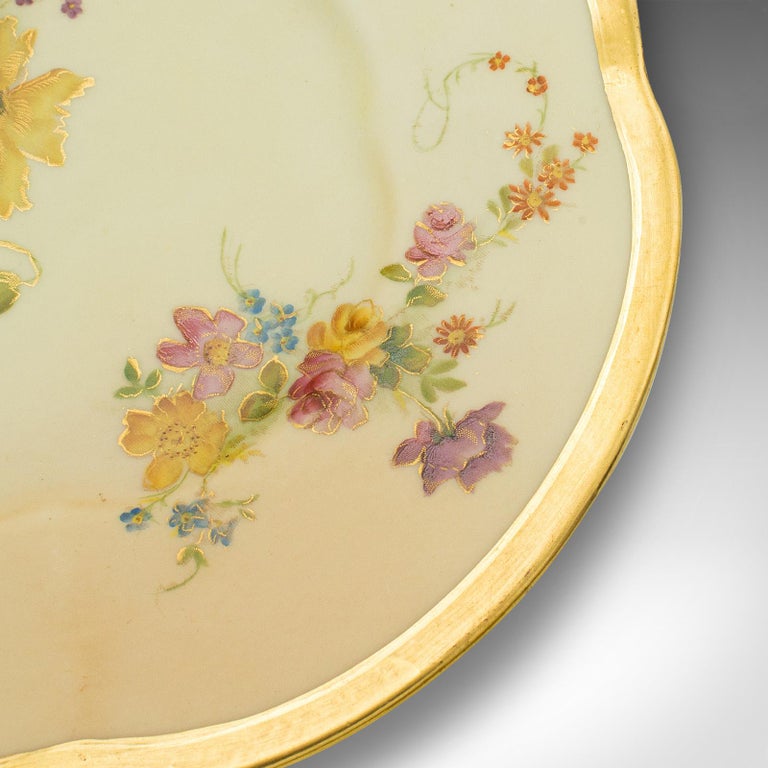 Pair of Antique Side Plates, English, Ceramic, Decorative, Saucer ...