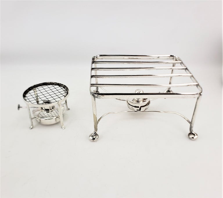Pair of Antique Silver Plated Hot Servers by Hudkin and Heath and ...
